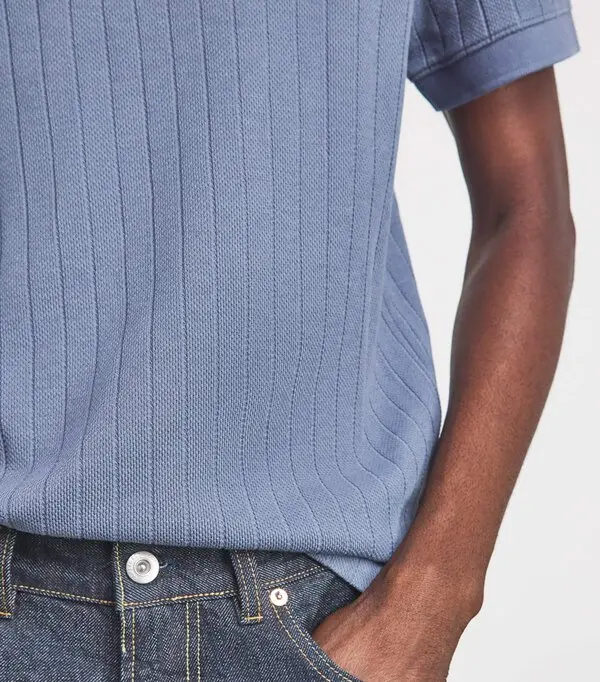 Vince Pima Cotton Knit Polo Shirt