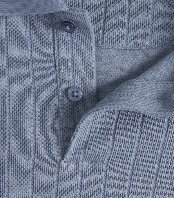 Vince Pima Cotton Knit Polo Shirt