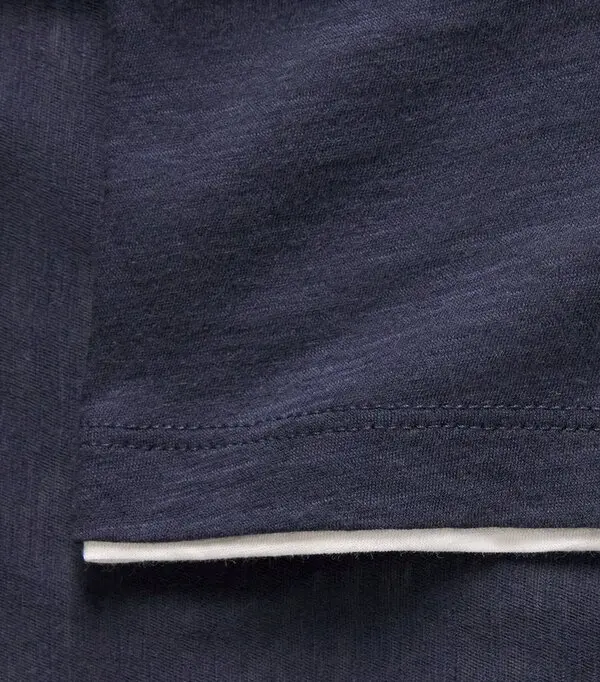 Vince Pima Cotton Slub Double-layer T-shirt