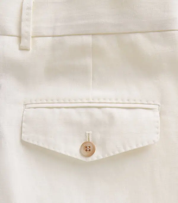 Paul Smith Linen Straight Trousers
