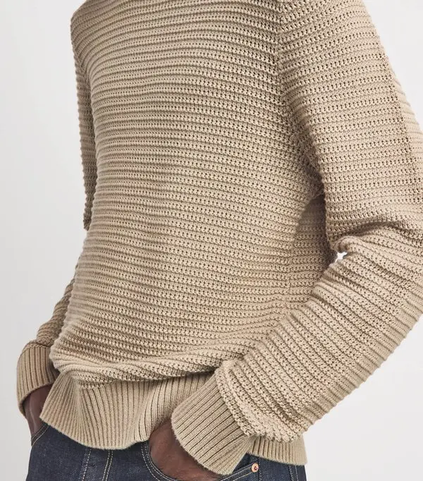 Vince Cotton-cashmere Waffle Knit Sweater