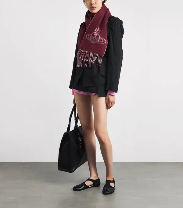VIVIENNE WESTWOOD Wool Orb Scarf