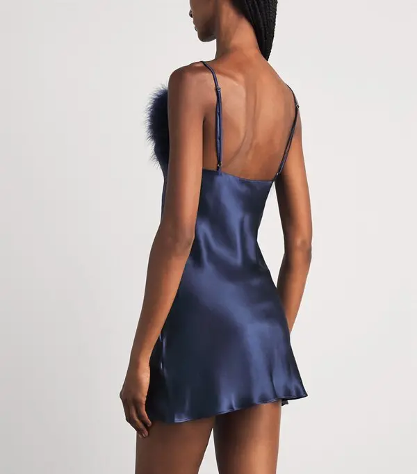 GILDA & PEARL Silk Meet Me At Midnight Slip Dress