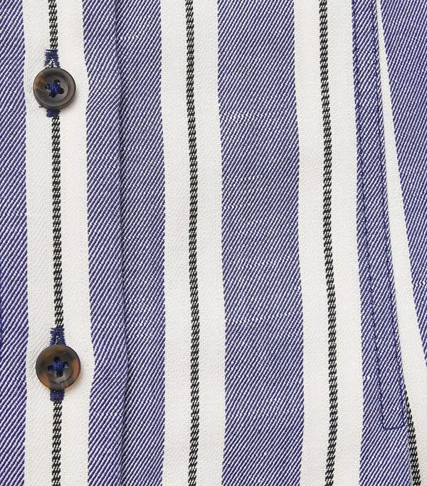 ME+EM Stripe Midi Shirt Dress