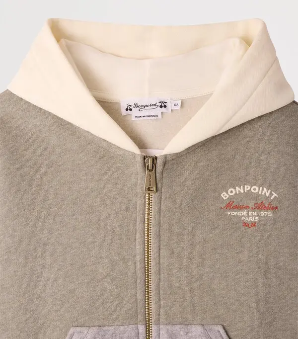 Bonpoint Cotton-blend Zip-up Hoodie