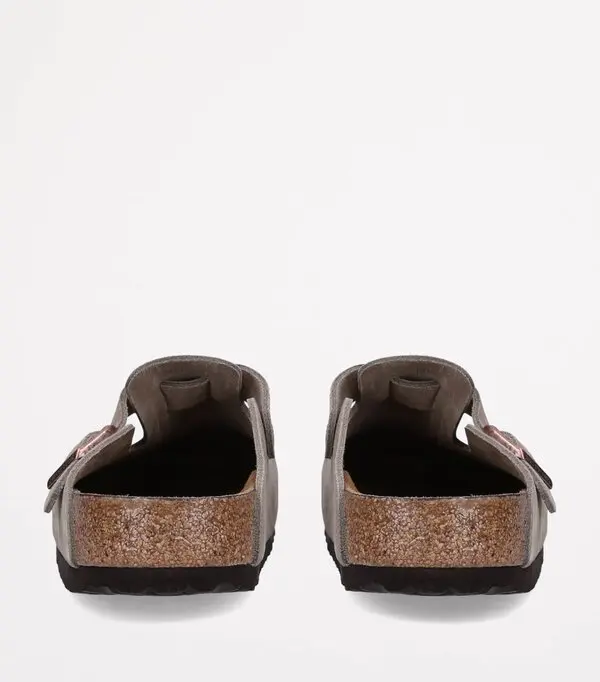 BIRKENSTOCK Suede Boston Clogs