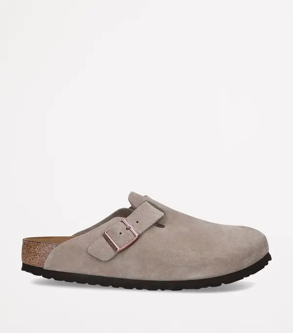 BIRKENSTOCK Suede Boston Clogs