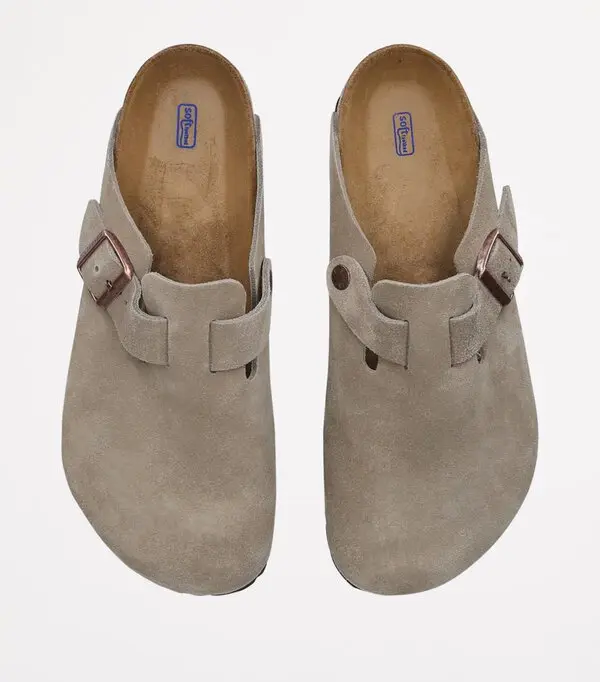 BIRKENSTOCK Suede Boston Clogs