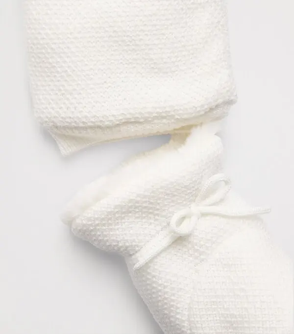 PAZ RODRIGUEZ Virgin Wool Snowsuit And Booties Set