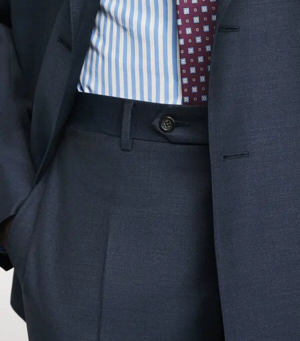 Canali Wool Double-breasted 2-piece Suit