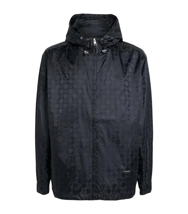 Sandro Technical Fabric Jacquard Jacket