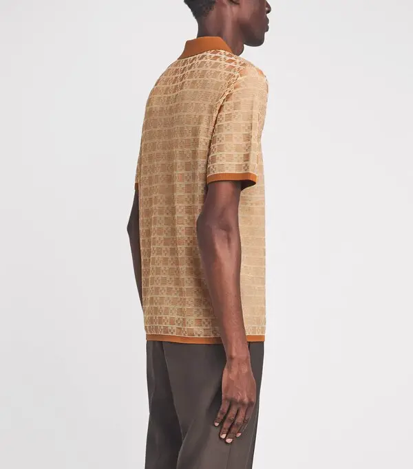 Sandro Jacquard Polo Shirt