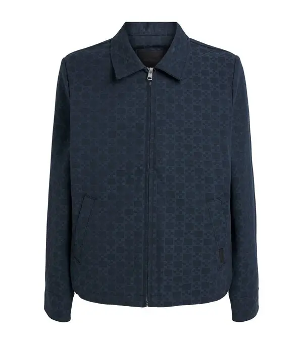 Sandro Jacquard Denim Jacket