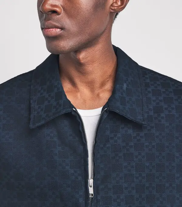 Sandro Jacquard Denim Jacket