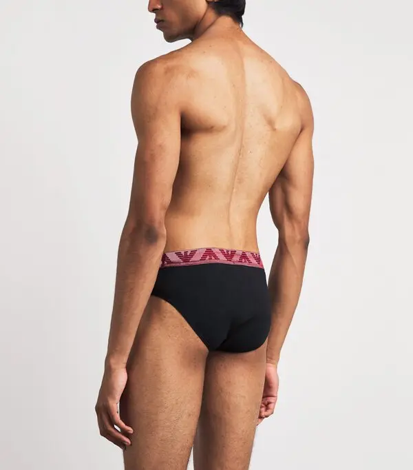 Emporio Armani Stretch-cotton Logo Briefs