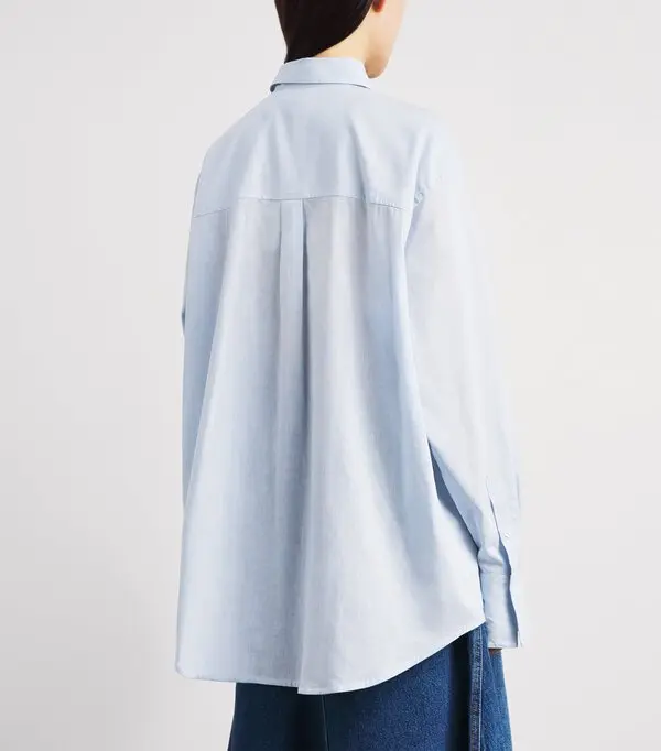TOTEME Cotton-linen Oversized Shirt