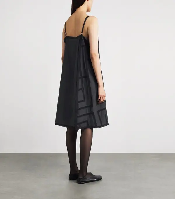 TOTEME Silk Monogram Midi Dress
