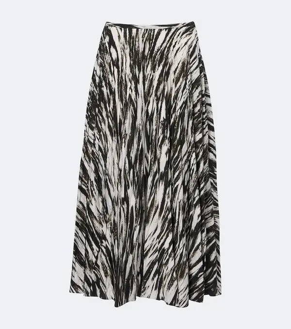 Proenza Schouler White Label Runa Printed Twill Midi Skirt - Multicoloured