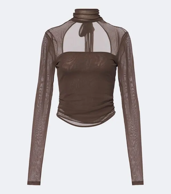 LEMAIRE Mesh Turtleneck Top
