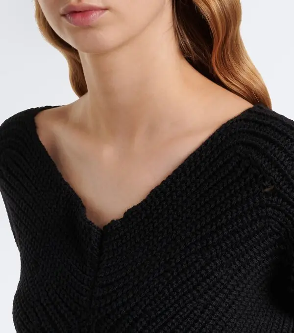 LEMAIRE Ribbed-knit Wool Sweater