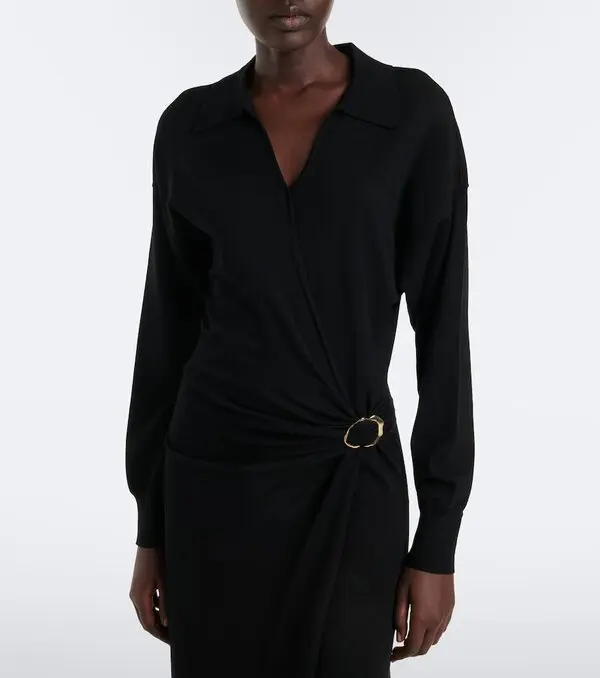 Altuzarra Ellington Gathered Midi Dress