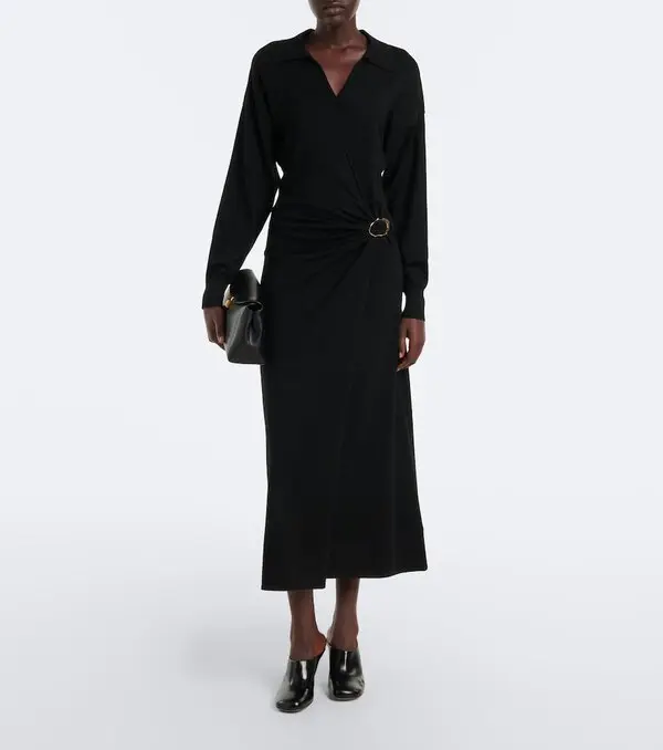 Altuzarra Ellington Gathered Midi Dress