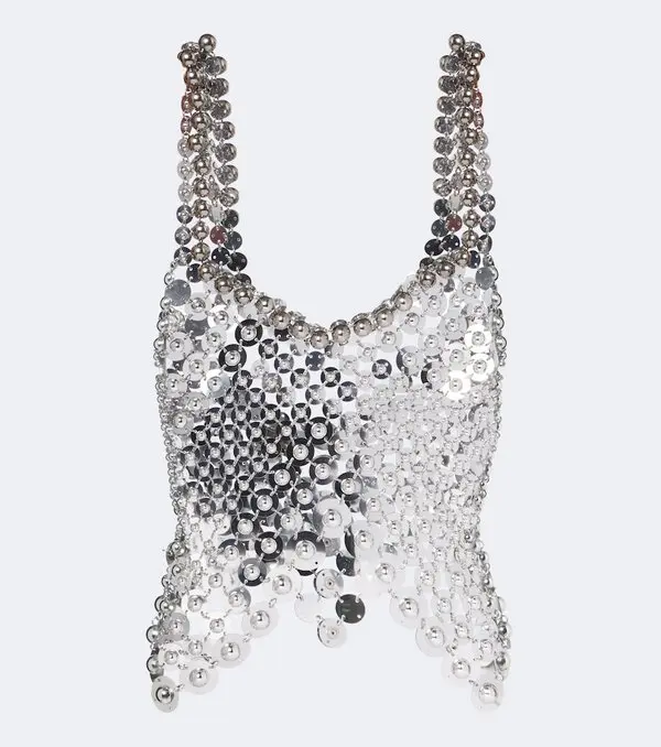 Rabanne Chainmail Embellished Top