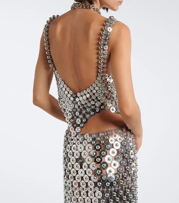 Rabanne Chainmail Embellished Top