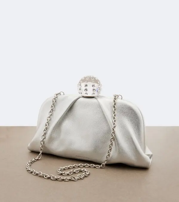 AQUAZZURA Tequila Embellished Clutch