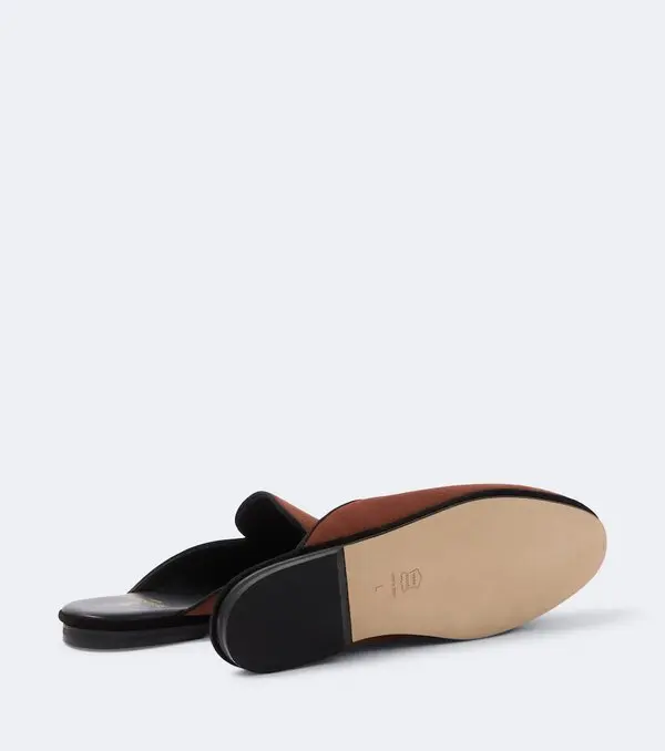 Rubinacci Suede Slippers - Brown
