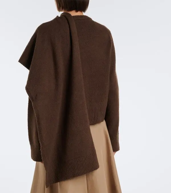 Altuzarra Palmer Layered Cotton-blend Sweater In Cocoa