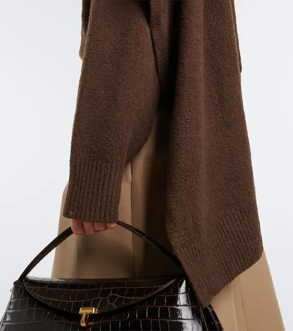 Altuzarra Palmer Layered Cotton-blend Sweater In Cocoa