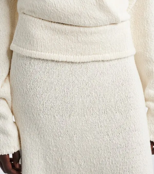 AYA MUSE Kena Knitted Cotton Midi Skirt