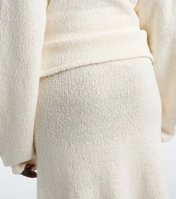 AYA MUSE Kena Knitted Cotton Midi Skirt