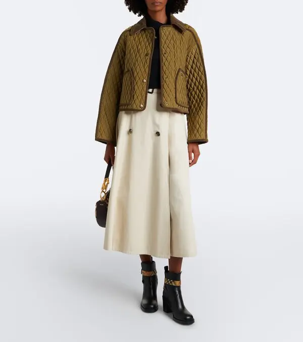 Burberry Huntley Leather Ankle Boots