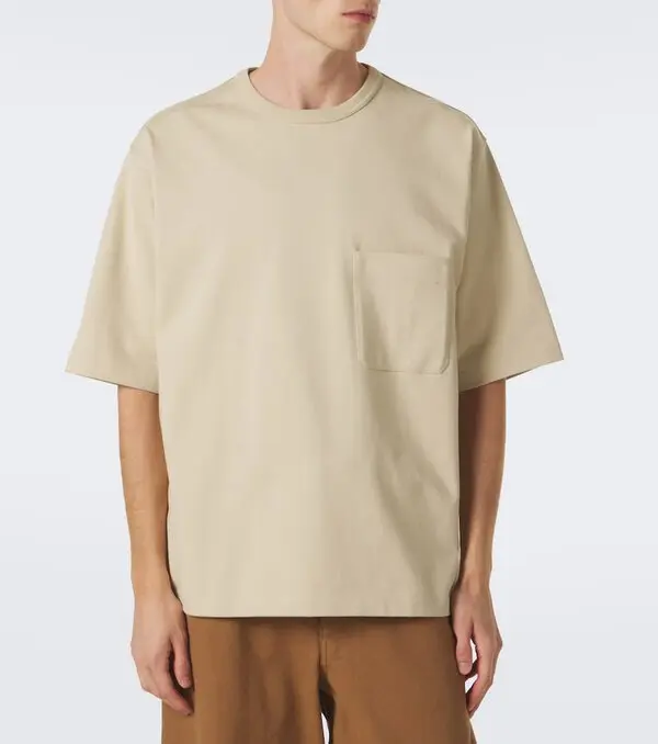 LEMAIRE Cotton Jersey T-shirt - Beige