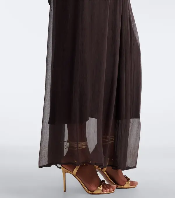 Staud Viviana Sheer Maxi Dress