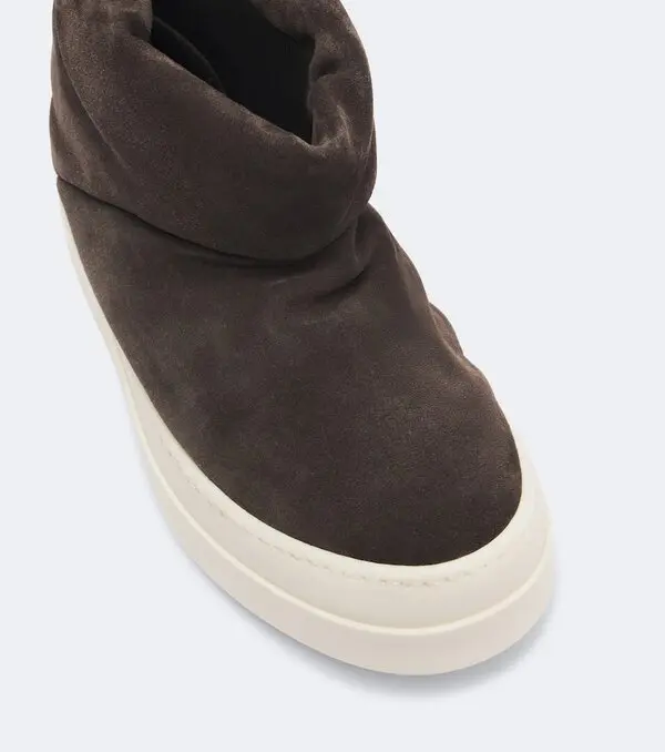 Rick Owens Mega Bumper Suede Ankle Boots