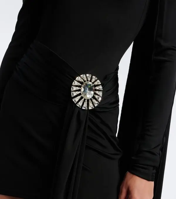 David Koma Embellished One-shoulder Minidress