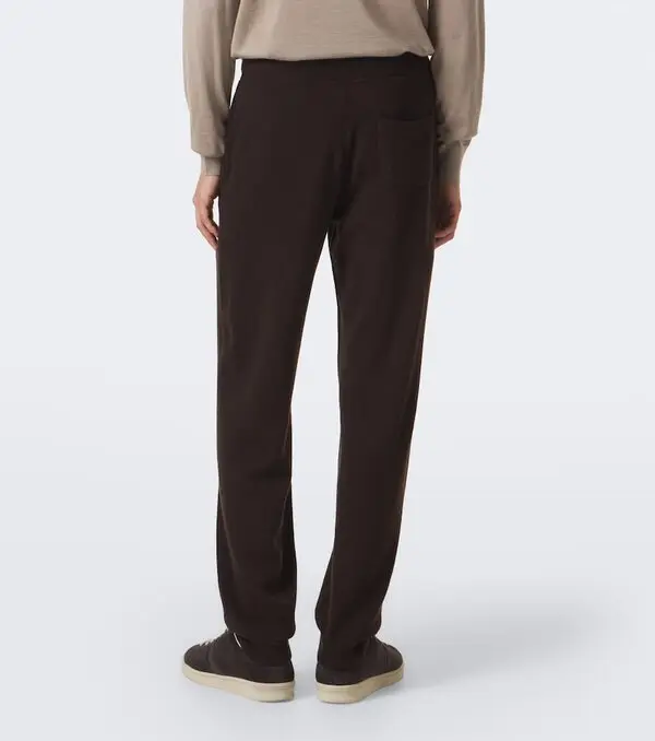ALLUDE Wool And Cashmere Sweatpants