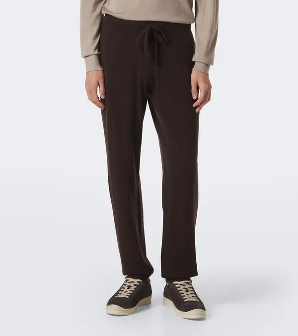 ALLUDE Wool And Cashmere Sweatpants