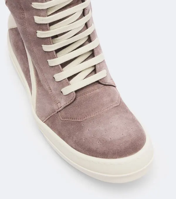 Rick Owens Suede High-top Sneakers - Purple