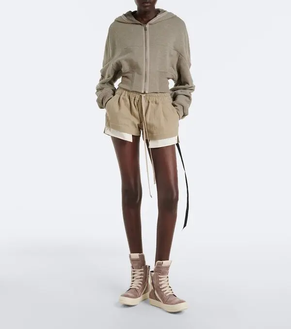 Rick Owens Suede High-top Sneakers - Purple