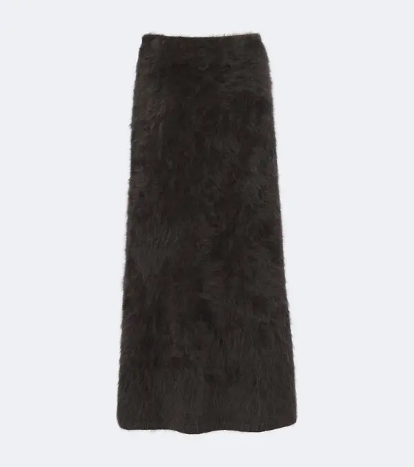 LISA YANG Asta Cashmere Midi Skirt - Brown