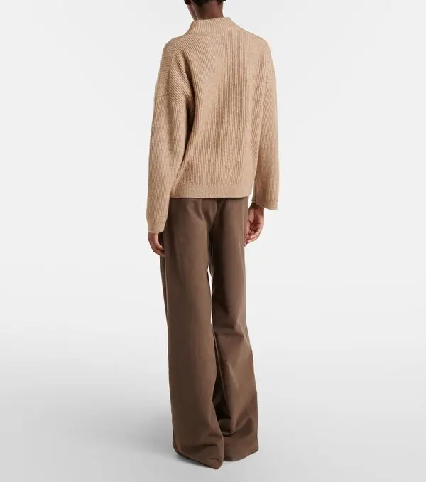 Brunello Cucinelli Monili Cotton Wide-leg Pants