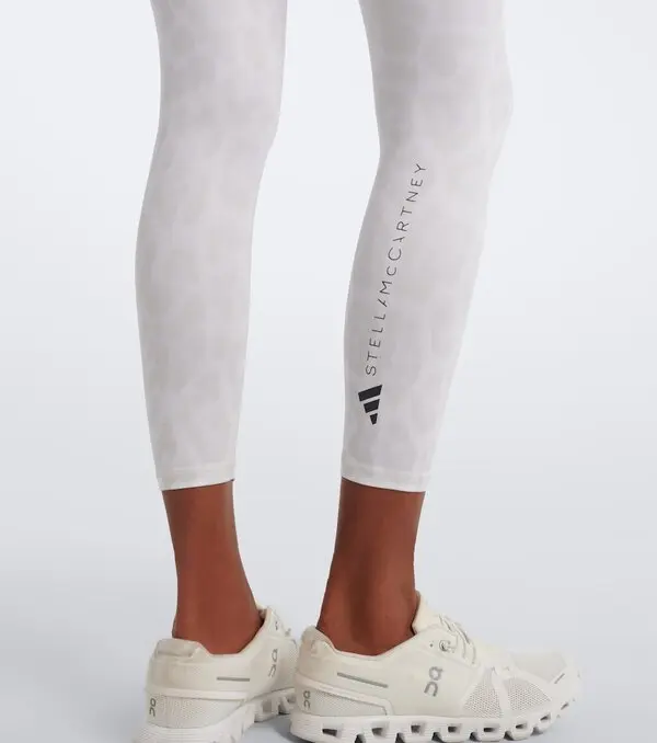 Adidas By Stella McCartney Logo Leopard-print Leggings