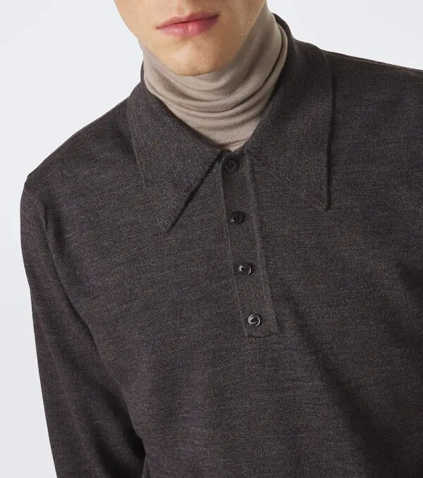 LEMAIRE Wool Polo Sweater