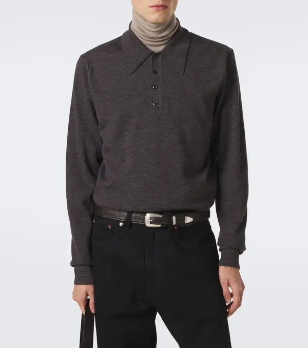 LEMAIRE Wool Polo Sweater