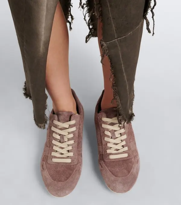 Rick Owens Suede Lace-up Sneakers
