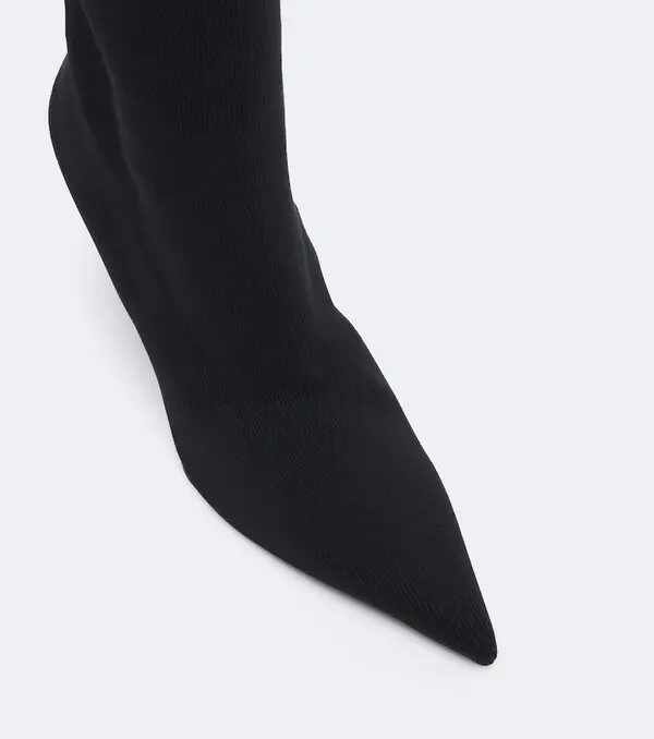 Balmain Knitted Wedge Ankle Boots